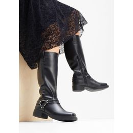 bonprix Stiefel, schwarz, Vegan