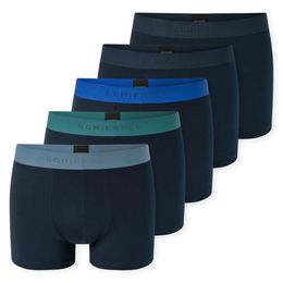 Schiesser Boxershorts Herren Gr&ouml;&szlig;e XL blau / navy / gr&uuml;n