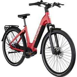 Tretwerk Amber Nexus E Bike Damen 28 Zoll Elektrofahrrad 155 - 185 cm Hollandrad Tiefeinsteiger rot 48 cm