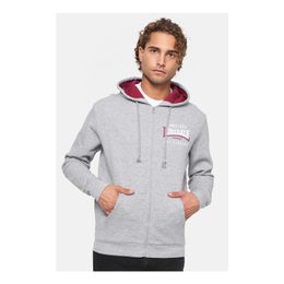 Lonsdale Herren Kapuzensweatjacke mit Rei&szlig;verschluss normale Passform LINTMILL