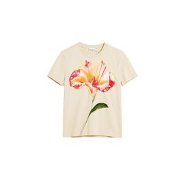 Desigual T-shirt Damen Gr&ouml;&szlig;e L dunkelgelb / rot / wollwei&szlig;
