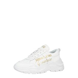 Versace Jeans Couture Sneaker 'FONDO SPEEDTRACK' Damen Gr&ouml;&szlig;e 38 gold / wei&szlig; Sommerschuhe