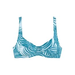 active by Lascana Lascana Active Sportbikinitop Damen Gr&ouml;&szlig;e 75 petrol / wei&szlig;