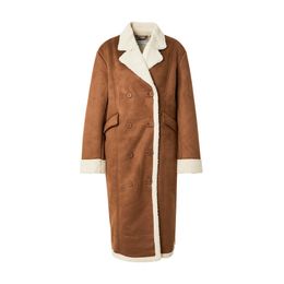 Noisy may Mantel 'NMDILA' Damen Gr&ouml;&szlig;e XL creme / camel