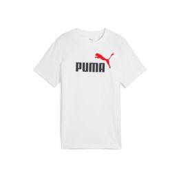 Puma T-Shirt 'Essentials No.1' Jungen Gr&ouml;&szlig;e 116 rot / schwarz / wei&szlig;