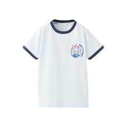 Mango Kids T-Shirt 'PDSAIL' M&auml;dchen Gr&ouml;&szlig;e 152 navy / pastellblau / ros&eacute; / wei&szlig;