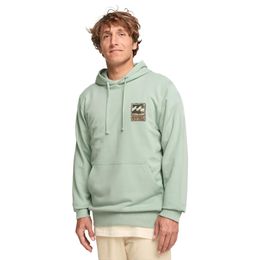 Billabong Sweatshirt 'Stamp' Herren Gr&ouml;&szlig;e XXL braun / pastellgr&uuml;n / schwarz