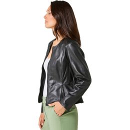 Mainpol Damen Lederblazer mit handschuhweichem Griff, schwarz, Gr&ouml;&szlig;e 46