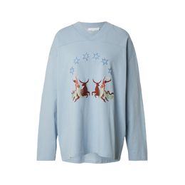 Kamila &Scaron;ikl Shirt female size XXL Light blue / Brown / Pastel green