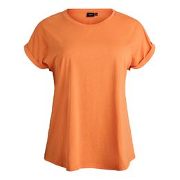 ZIZZI T-Shirt 'Mkatja' Damen Gr&ouml;&szlig;e 5XL/6XL dunkelorange