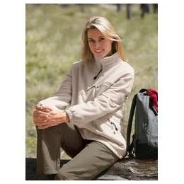 Classic Dog Fleecejacke CLASSIC, Damen, Gr. 44/46, beige (natur), 100% Polyester, unifarben, Jacken Fleecejacke