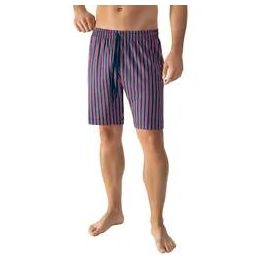 Pyjamashorts Mey "Graphic Stripes", Herren, Gr. S, N-Gr, rot (true rot), Interlock, Obermaterial: 100% Baumwolle, kniefrei, Hosen, Interlock-Jersey