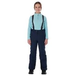 Skihose Killtec "KSW 77 GRLS SKI PNTS", M&auml;dchen, Gr. 128, Normalgr&ouml;&szlig;en, blau (nachtblau), Obermaterial: 100% Polyester;Futter: 100% Polyester;F&uuml;llung: 100% Polyester, Hosen Skihose, wasserdicht, atmungsaktiv, abnehmbarer Latz, verst. Seitenriegel