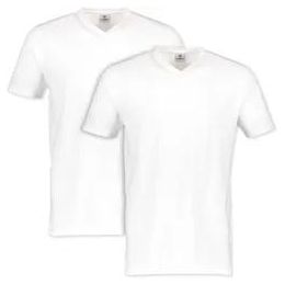 T-Shirt Lerros "Doppelpack T-Shirt, V-Neck in Premium Baumwollqualit&auml;t", Damen, Gr. M, wei&szlig;, 100% Baumwolle, Shirts T-Shirt