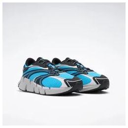 Laufschuh Reebok "ZIG HYPNOTICA", Damen, Gr. 37,5, core schwarz, barely grau, future cyan, Synthetik, Textil, Schuhe Laufschuh