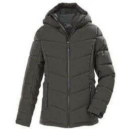 Steppjacke Killtec "KOW 261 WMN QLTD JCKT", Damen, Gr. 44, stein, Obermaterial: 100% Polyester;Futter: 100% Polyester;F&uuml;llung: 100% Polyester, Jacken Steppjacke, Gef&uuml;tterte Steppjacke, wasserabweisend, winddicht, Kapuze mit Schirm