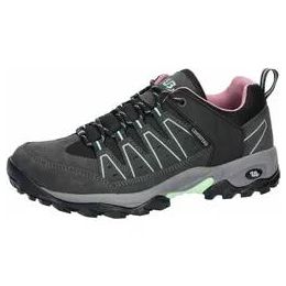 Br&uuml;tting Outdoorschuh BR&Uuml;TTING "Outdoorschuh Mount Pinos Low", Damen, Gr. 39, grau, Leder, Schuhe Outdoorschuh