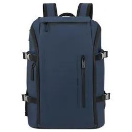Laptoprucksack Samsonite "GLAM-GO 14,1 Zoll", Gr. B/H/T: 28,5cm x 43cm x 13cm, blau nights, Polyester, Rucks&auml;cke Laptoprucksack, Unisex Reiserucksack, Travelrucksack mit vielen F&auml;chern