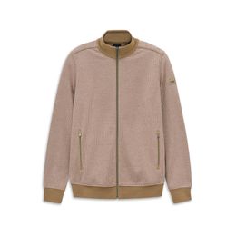 Bugatti Sweatjacke Herren Gr&ouml;&szlig;e L camel / wei&szlig;