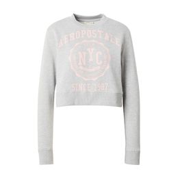 A&eacute;ropostale Sweatshirt Damen Gr&ouml;&szlig;e XS graumeliert / pastellpink