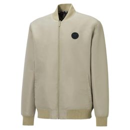 Puma Jacke 'Santa Cruz Varsity' Herren Gr&ouml;&szlig;e L khaki / oliv / schwarz / wei&szlig;