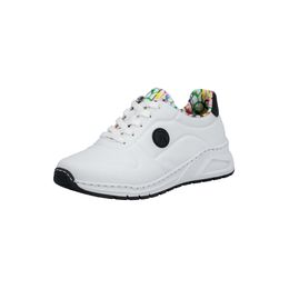 Rieker Sneaker Damen Gr&ouml;&szlig;e 39 dunkellila / rot / schwarz / wei&szlig; Sommerschuhe