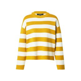 V&eacute;ro Moda Vero Moda Pullover 'VMSilje' Damen Gr&ouml;&szlig;e L senf / wei&szlig;