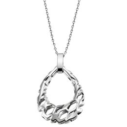 Goldmaid Damen Kette mit Anh&auml;nger "925 Sterling Silber Gl&auml;nzend", 45cm, Silber 925 (Sterlingsilber), L: 45 B: 26mm, wei&szlig;, Silber 925