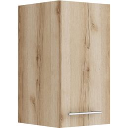 H&auml;ngeschrank Optifit, B:30cm H:57,6cm T:34,6cm, braun, Holzwerkstoff, K&uuml;che, Schr&auml;nke, "Bella", Breite 30 cm, 1 T&uuml;r, 1 Einlegeboden