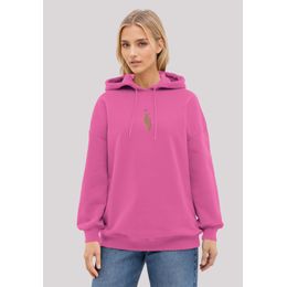 F4NT4STIC Damen Kapuzenpullover "Finger Herz bestickt", rosa, Gr. XS, Obermaterial: 80% Baumwolle, 20% Polyester, Pullover, bestickt, Premium Qualit&auml;t