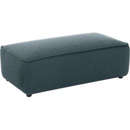 Hocker W.Schillig, B:120cm H:39cm T:60cm, blau, ROHLEDER Jacquard-Flachgewebe Q2 O10 (60% Polyacryl, 40% Polyester), Wohnzimmer, Hocker,