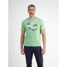 Lerros Herren T-Shirt "Lerros Herren T-Shirt mit sommerlichem Brustprint"light peppermint, Gr. S, 100% Baumwolle, Shirts