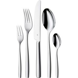 WMF Besteck-Set "Palma in klassisch-stilsicherer Optik, ergonomisch, Wellenschliff", 30 Stk., silber, Essbesteck-Sets, sp&uuml;lmaschinengeeignet,