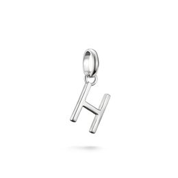 Thomas Sabo Damen Charm Buchstabe "Charm Alphabet/Buchstabe - Connect", H, silber, Silber 925 (recycelt), Charms