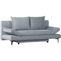 Schlafsofa GUTMANN FACTORY, B:191cm H:76cm T:86cm, blau, 100% Polyester, Wohnzimmer, Sofas