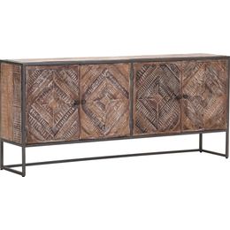 Sideboard GUTMANN FACTORY, B:180cm H:80cm T:38cm, braun, Wohnzimmer, Sideboards, Kommode, Breite 180 cm