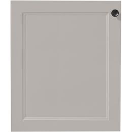 Nobilia Frontblende ""Cascada", Ausrichtung w&auml;hlbar", B/H/T: 60cm x 72cm x 1,9cm, T&uuml;ranschlag links, grau, M&ouml;belblenden, f&uuml;r integrierte K&uuml;hlger&auml;te