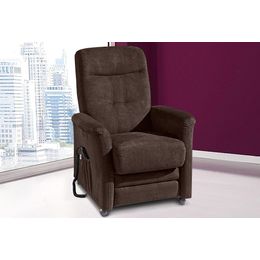 Sit & More TV-Sessel SIT & MORE, B:76cm H:103cm T:91cm, braun, Altara Nubuck, die Luxus-Microfaser aus 100% Polyester;Luxus-Kunstleder;novalife- die ganz