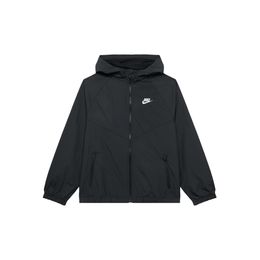 Nike Sportswear Jacke Jungen Gr&ouml;&szlig;e 122/128 schwarz / wei&szlig;