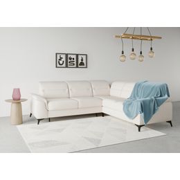 Sit & More Ecksofa SIT & MORE, B:251cm H:85cm T:231cm, beige, 100% Polyester, Wohnzimmer, Sofas, "Sinatra L-Form", optinal mit Kopfteilverstellung und