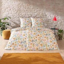Bettw&auml;sche Estella985, multicolor, Mako-Satin, Obermaterial: 100% Baumwolle, Bettw&auml;sche, "Isla", Feinster Mako-Satin aus 100% Baumwolle