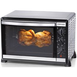 Rommelsbacher Minibackofen "Back & Grill Ofen BG 1805/E", B:51,5cm H:36cm T:41,5cm, silber, Miniback&ouml;fen, f&uuml;r Backformen bis 31,5 cm &Oslash;