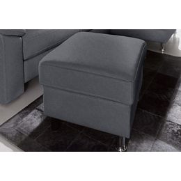 Sit & More Hocker SIT & MORE, B:55cm H:46cm T:55cm, grau, Luxus-Microfaser (100% Polyester);Softlux-Kunstleder;NaturLeder, Wohnzimmer, Hocker, "Ascara"