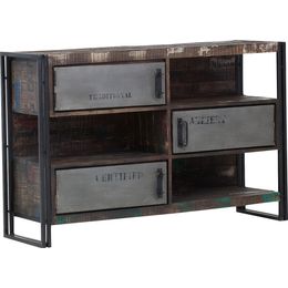 Kommode GUTMANN FACTORY, B:140cm H:90cm T:40cm, braun, Flur, Sideboards, "Titan"