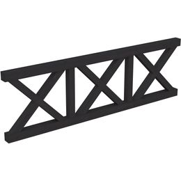 Skan Holz Br&uuml;stungsgel&auml;nder SKANHOLZ, H:84cm L:270cm, grau, Gel&auml;nder, "Andreaskreuz", f&uuml;r die Front