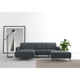 Sit & More Ecksofa SIT & MORE, B:251cm H:84cm T:163cm, grau, Wohnzimmer, Sofas, "Bailando L-Form", wahlweise mit Kopfteilverstellung und Vorziehsitz, motorisch