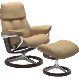 Relaxsessel stressless, B:78cm H:100cm T:76cm, beige, Leder PALOMA: durchgef&auml;rbtes Semianilin-M&ouml;belleder;Leder BATICK: durchgef&auml;rbtes und genarbtes