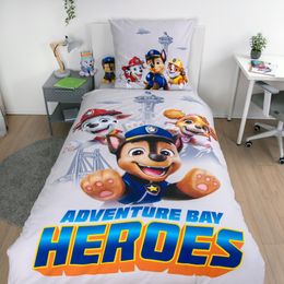 Wendebettw&auml;sche PAW PATROL, bunt, Flanell, Obermaterial: 100% Baumwolle, Bettw&auml;sche, "PAW PATROL", mit den beliebten Hunde-Helden
