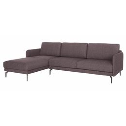 Ecksofa, B:274cm H:85cm T:178cm, lila, CREATION BY ROLF BENZ, Chenille COCO (72% Polyester 15% Baumwolle 13% Polyacryl);Leder OSKAR, Wohnzimmer,