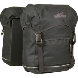 Fahrradtasche "Greenlands Doppel Tasche Travel", B/H/T: 30cm x 37cm x 17cm, schwarz, GREENLANDS BICYCLE BAGS, Taschen